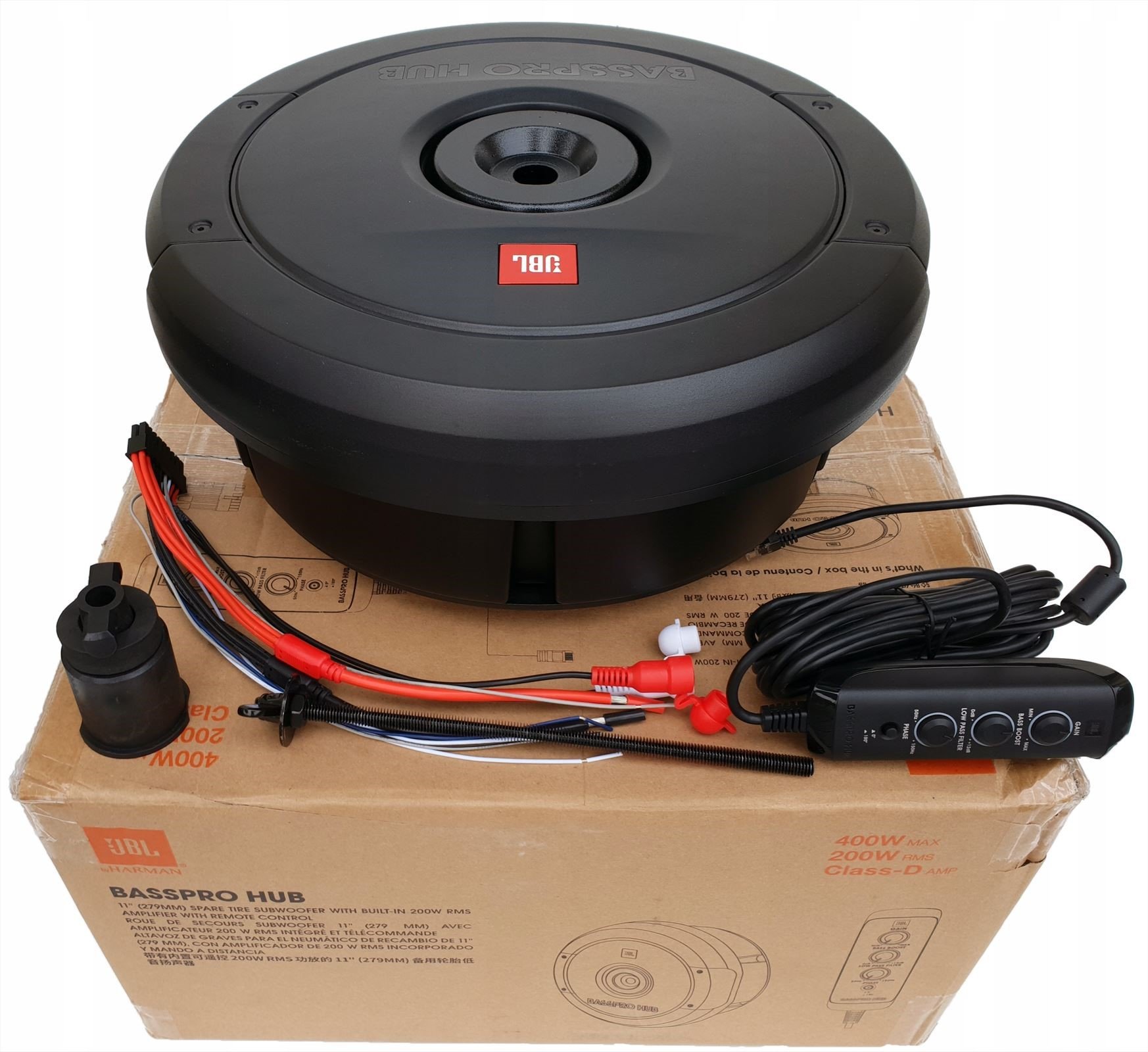 JBL BASS PRO HUB 10" Spare tire subwoofer bij Automat
